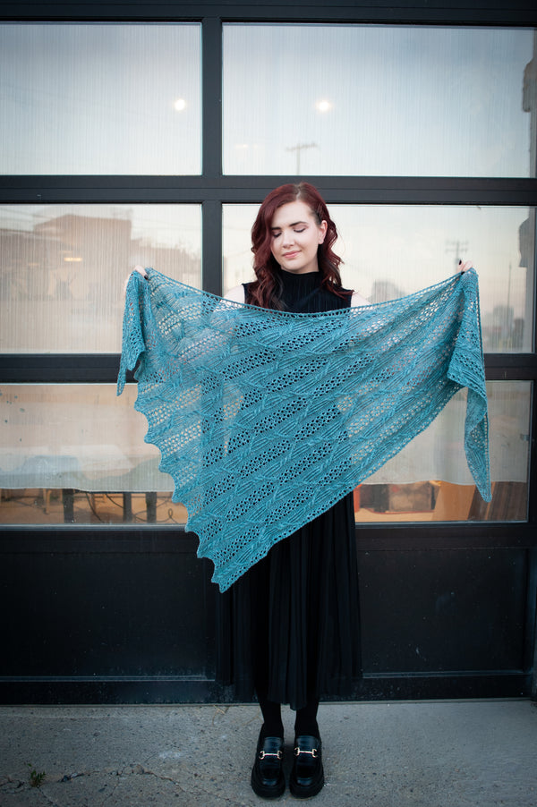 Brocade Shawl Pattern - Ancient Arts Yarns