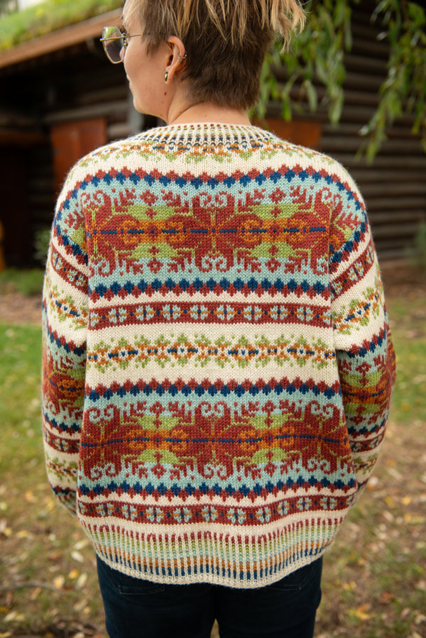 Bergen Cardigan Pattern - Ancient Arts Yarns