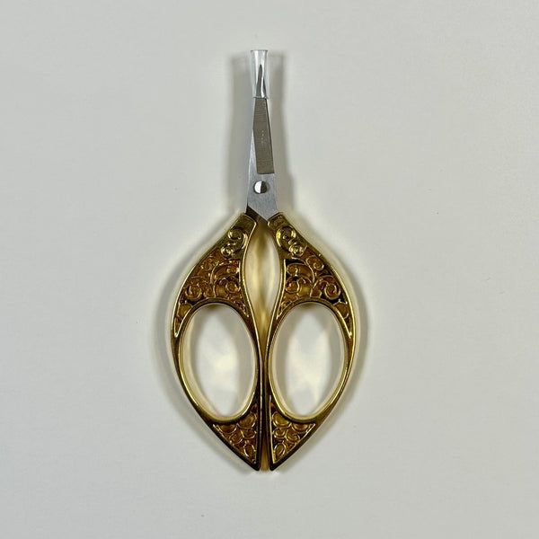 Vintage Gold Fine Embroidery Scissors 100mm (4
